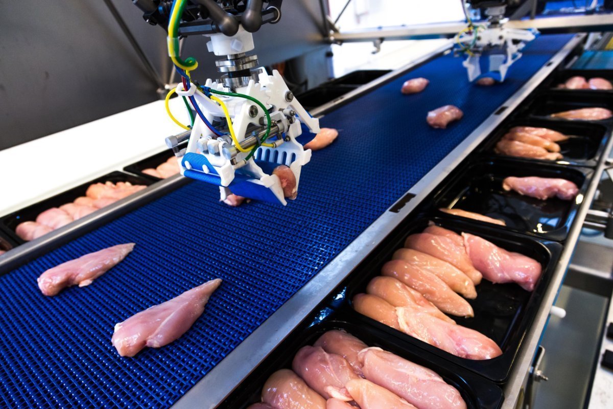 3D-printed robotic gripper in nylon – approved for food contact ...